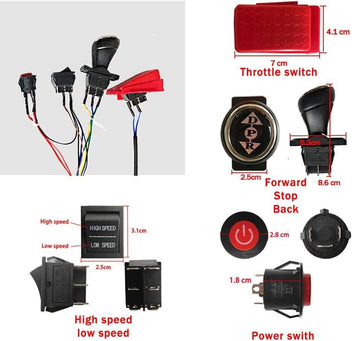 12 Volt Power Wheel DIY Modified Wires,High Power Self-Made Children ...