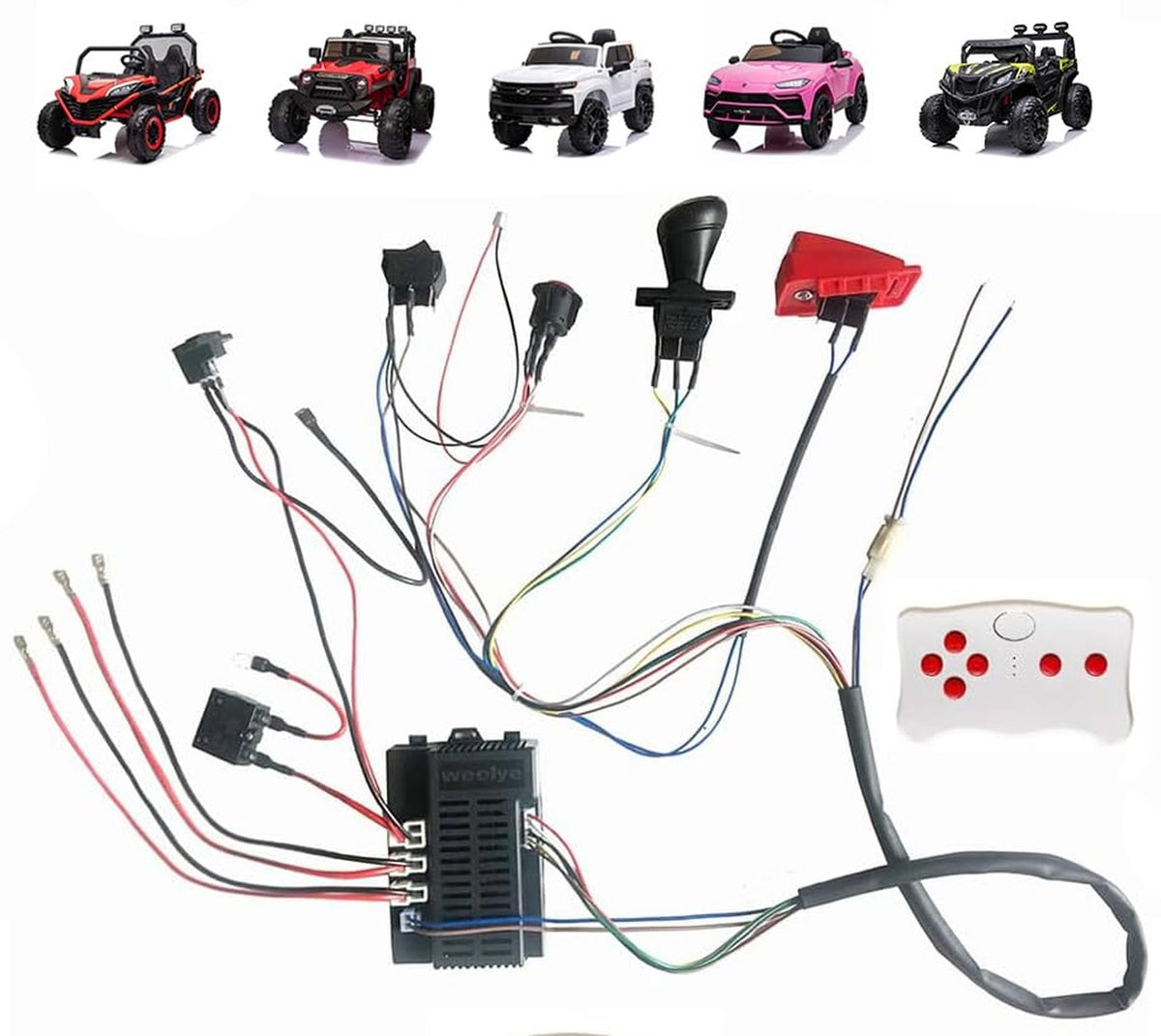 12 Volt Power Wheel DIY Modified Wires,High Power Self-Made Children ...