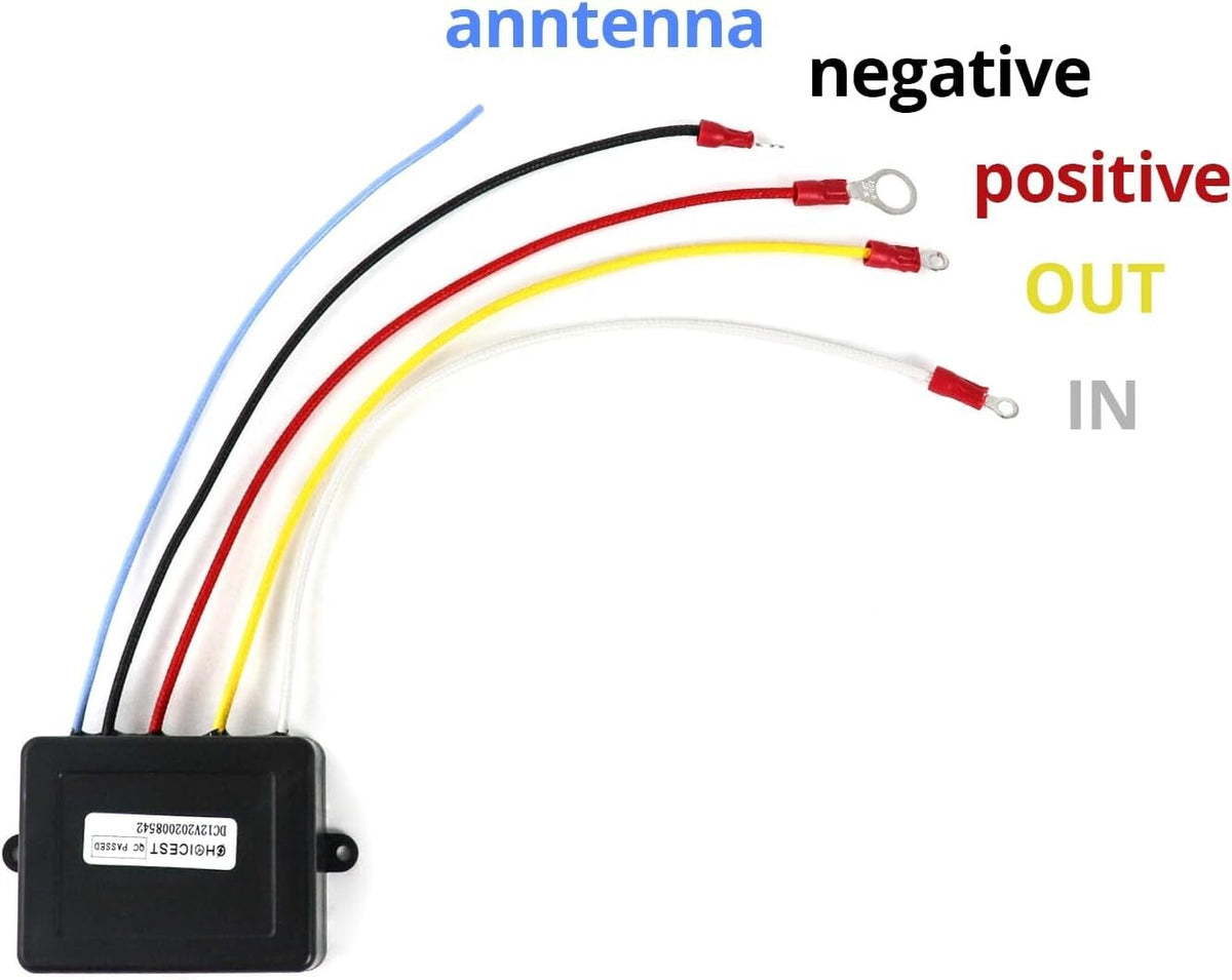 12V Wireless Winch Remote Control Kit - 4 Mini Transmitters for Truck ...