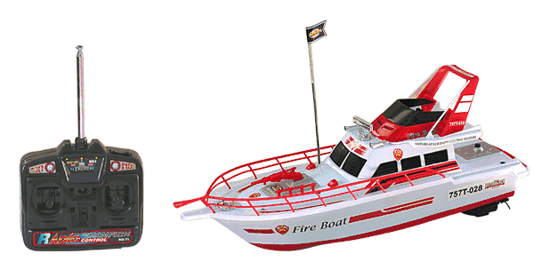 Remote Control (RC) Fire Boat Is Great For Kids (Colors May Vary ...