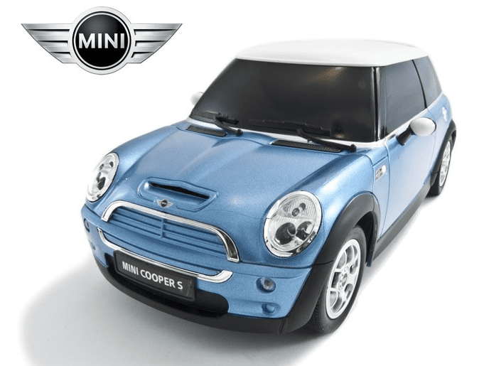 Remote Control (RC) Mini Cooper S Car W/Working Lights Red Yellow Blue ...