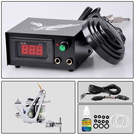 Tattoo Gun Supplies Kit - LCD Power Supply 12 Coil Machine – Trend ...